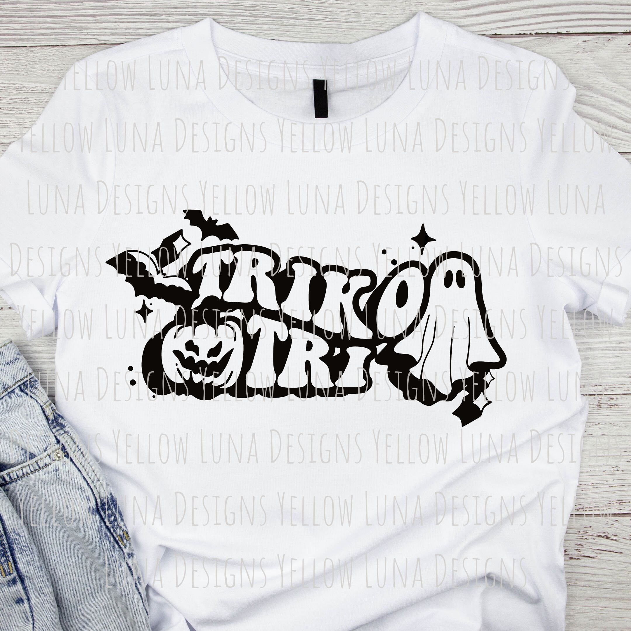 SPOOKY Triko Tri Halloween PNG and SVG - Etsy