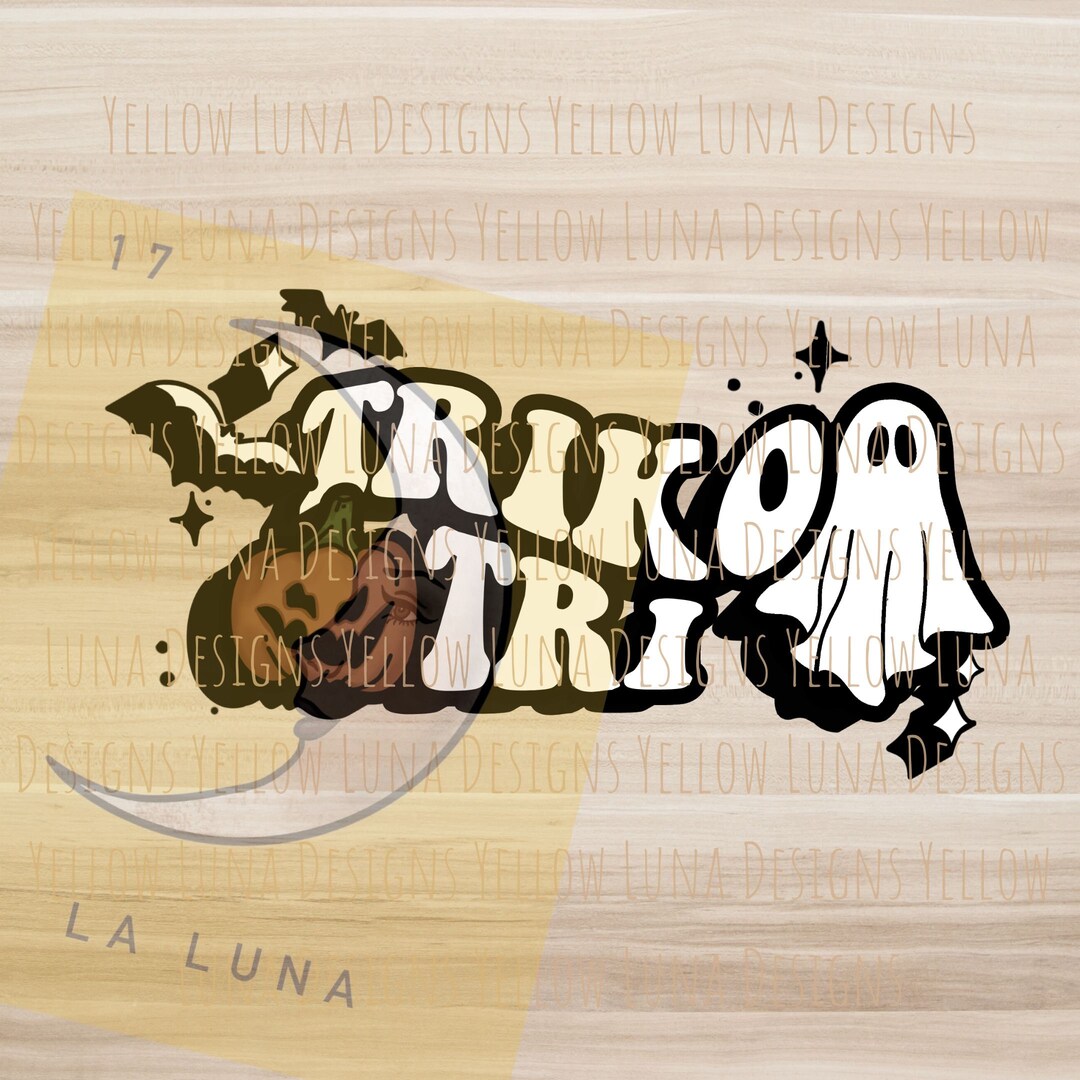 SPOOKY Triko Tri Halloween PNG and SVG - Etsy