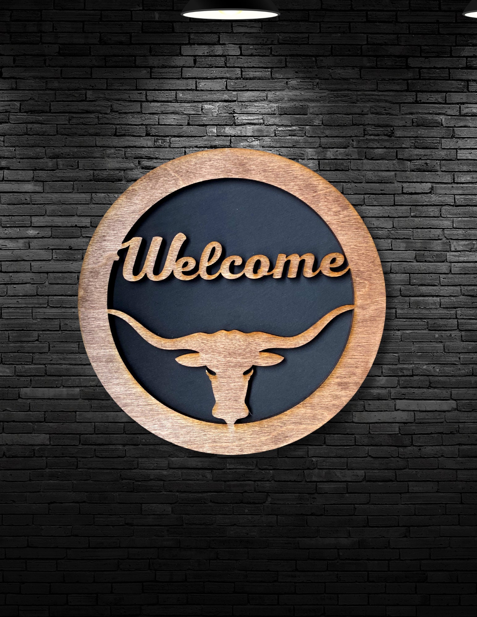 Bull Head Welcome Sign SVG- INSTANT DOWNLOAD - Texas - Longhorn - Etsy