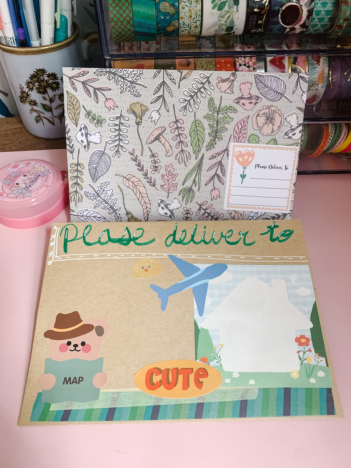 Handmade envelope set pen pal kit envelopes penpal | Etsy