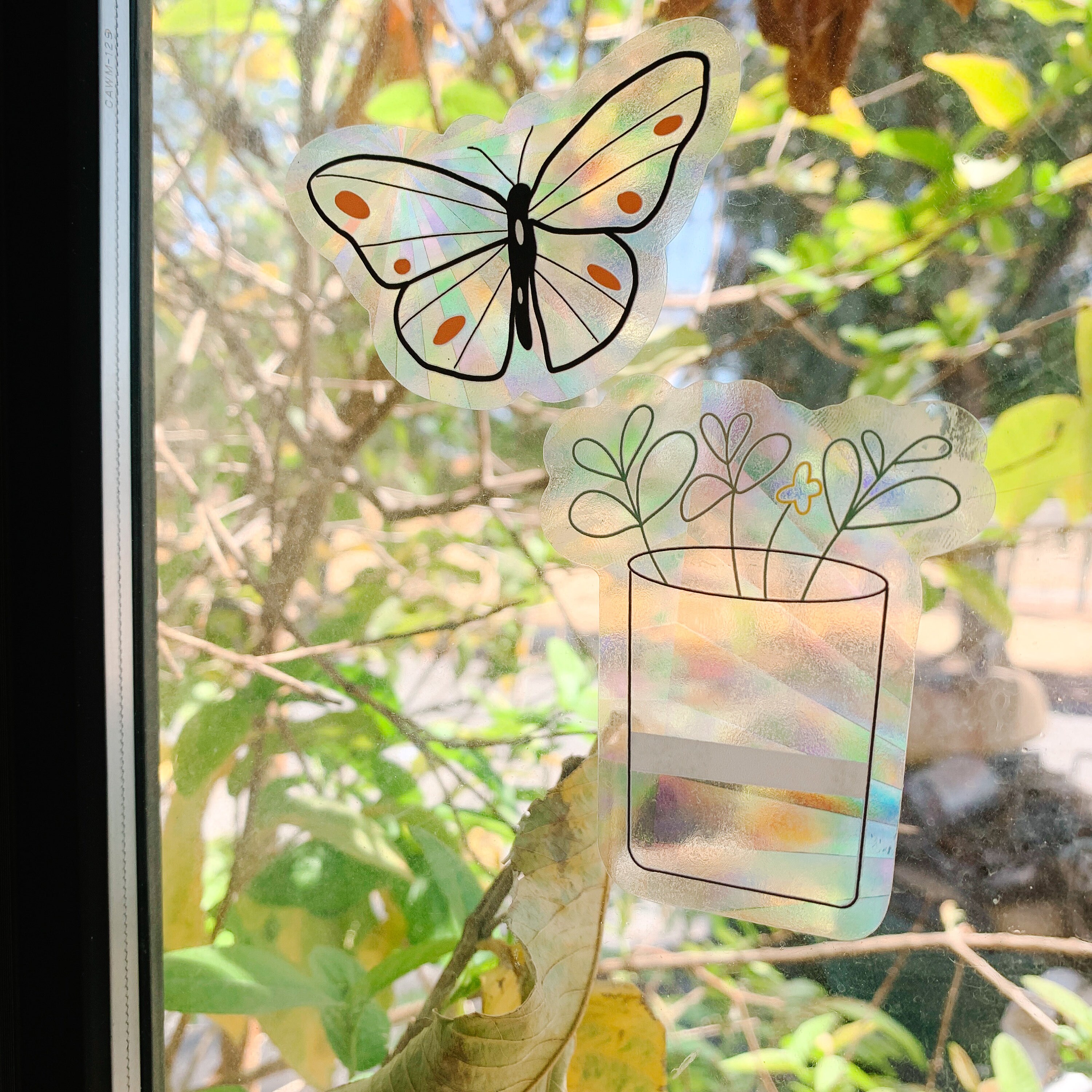 Window sun catcher sticker sun catcher butterfly sun | Etsy