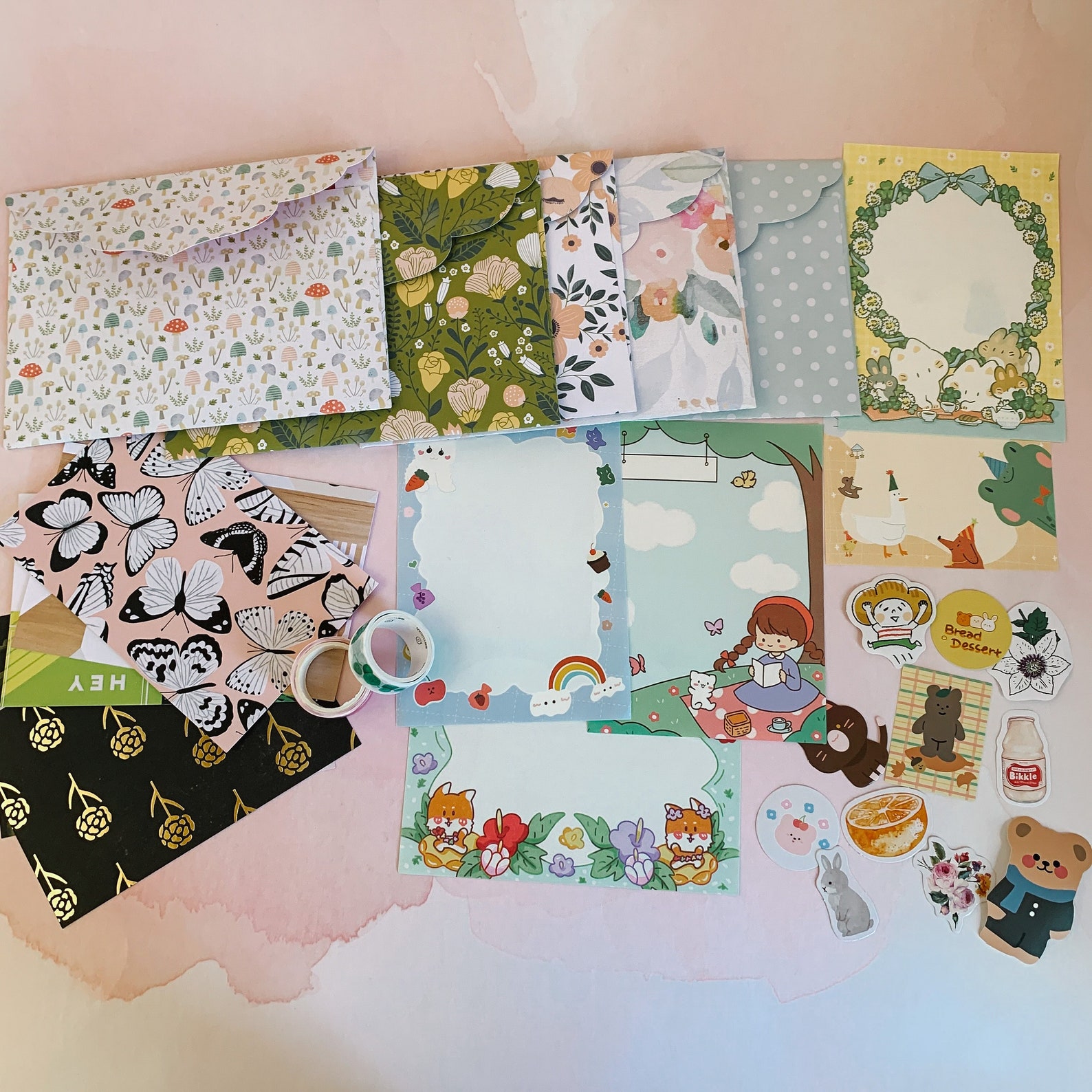 Handmade Pen Pal Kit | Cute Stationery Set | Letter Writing Set | Gift ...