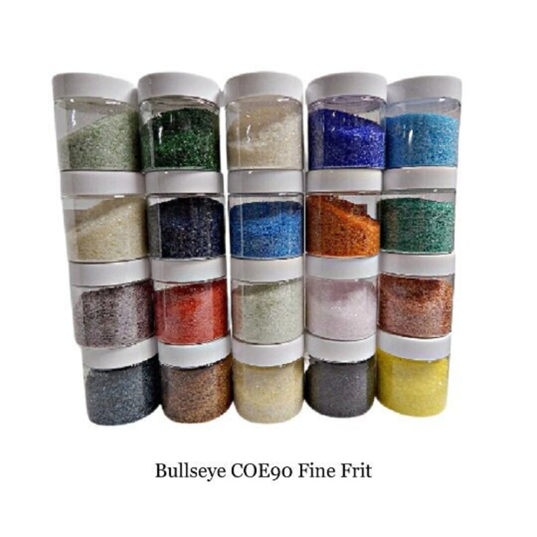 20 Colors COE90 Bullseye FINE Frit Collection 2 Oz Each Jar - Etsy