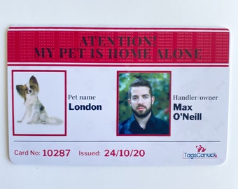 Pets Home Alone Wallet Card - Etsy