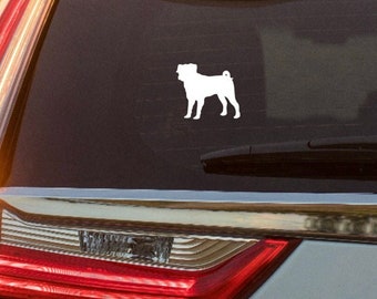 Pug Dean Russo Vinyl Dog Car Decal Sticker - Etsy