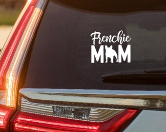 Frenchie Car Window Decal Vinyl Decal Sticker Dog - Etsy