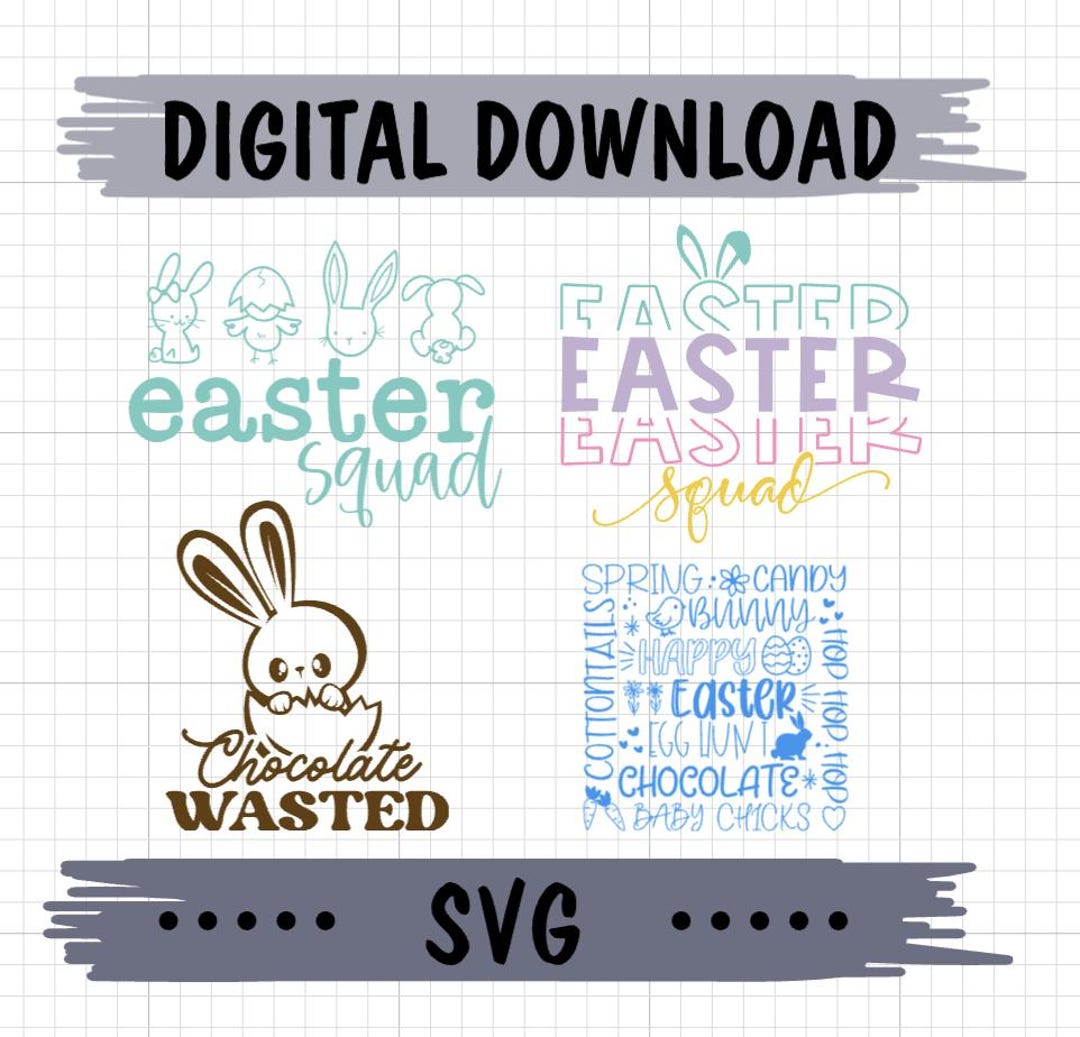 Easter Bundle SVG | Cut File | Clip Art | Commercial Use - Etsy