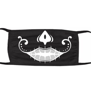 Skeleton Mouth Face Mask | Spooky Face Masks | Halloween | Sugarskull ...