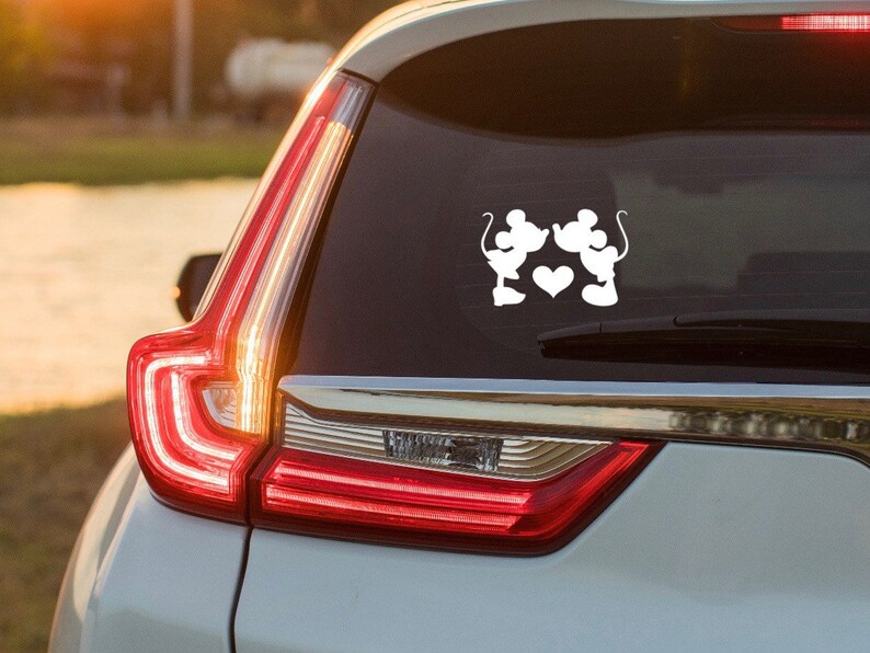 Mouse Kiss Love Car Decal Window Sticker Gift Yeti Decal | Etsy