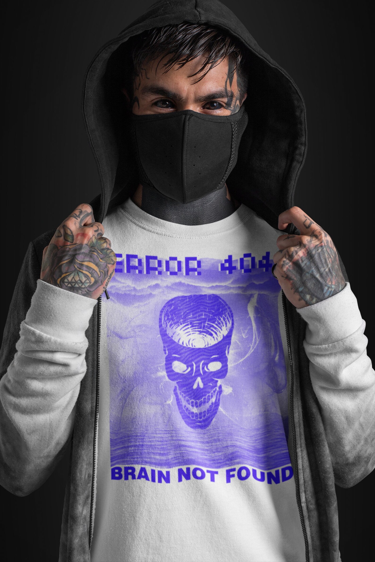 Error 404 Brain Not Found Streetwear Unisex Printed T Shirt - Etsy UK