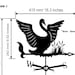 SWAN 1 Metal Plasmacut Weathervane Roof Decor Weathercock - Etsy