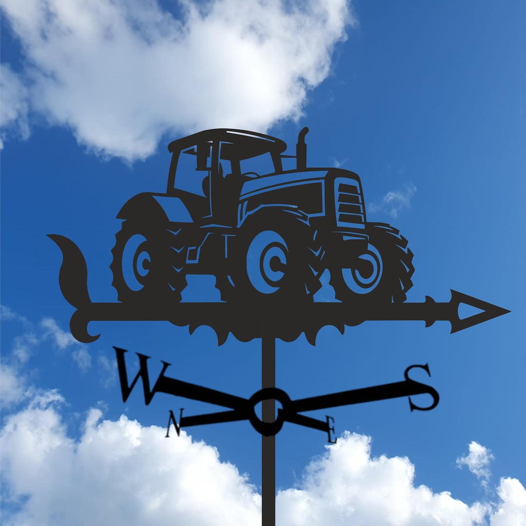Tractor Weathervane – Metal Wind Vane for Barn, Farmhouse, Outdoor ...