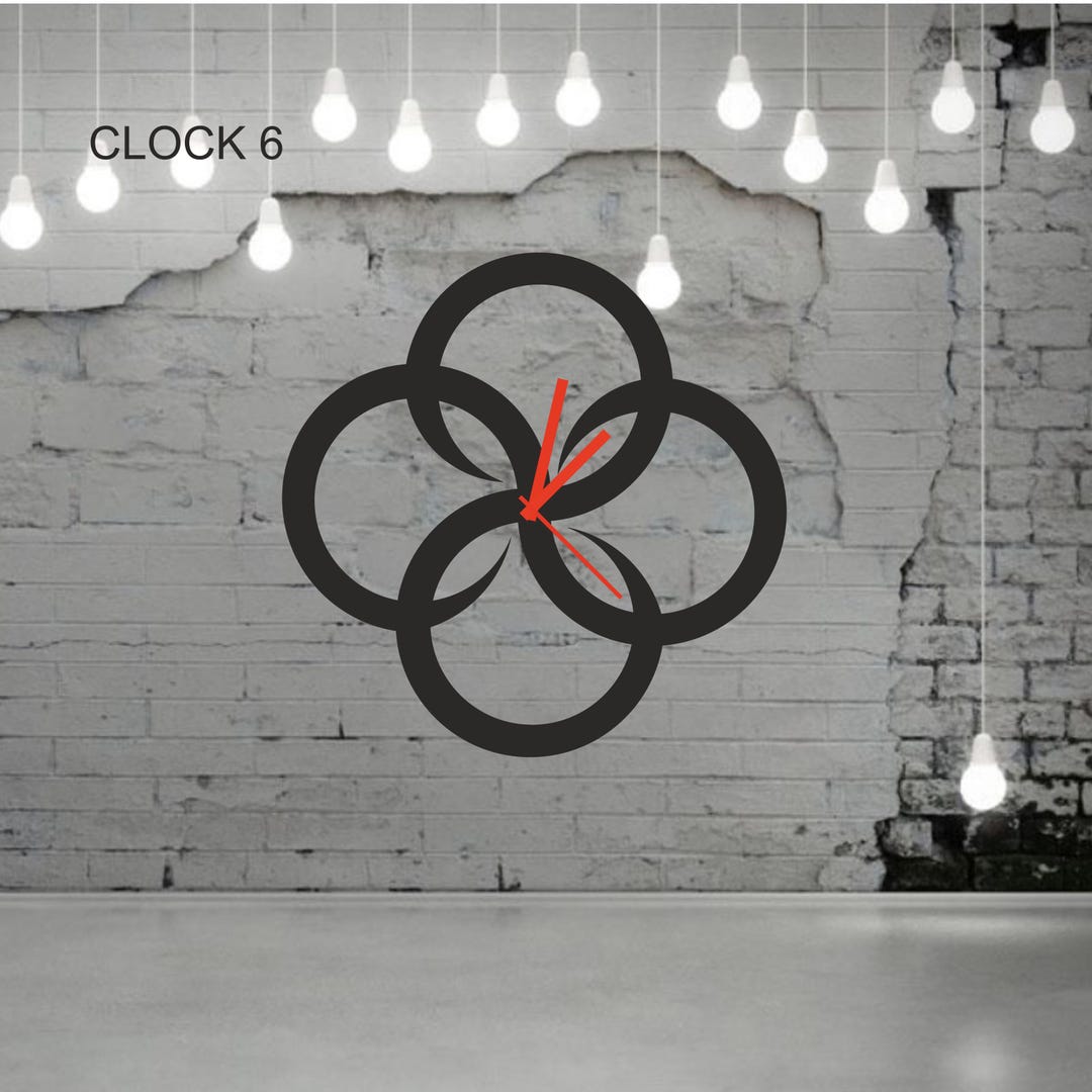 Infinity Wall Clock | Modern Metal Wall Clock for Home & Office ...