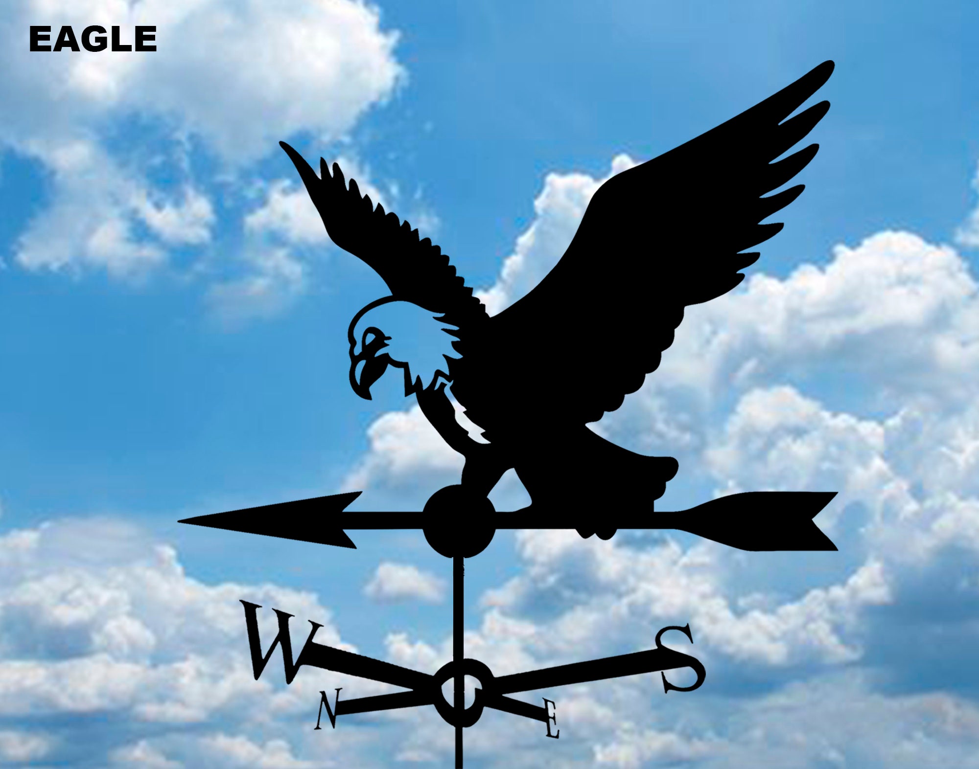 EAGLE Metal Plasmacut Weathervane Roof Decor Weathercock, Windvane - Etsy