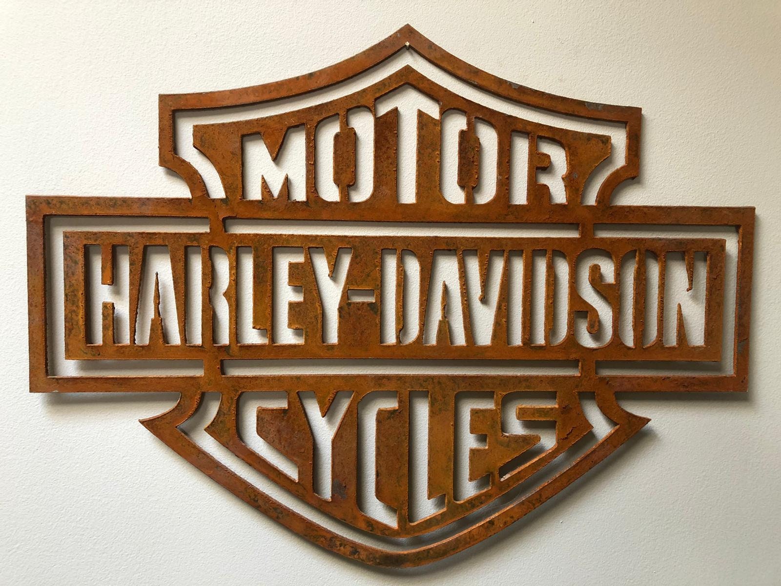 Motor Harley - Davidson Cycles Metal Wall Decoration - Etsy