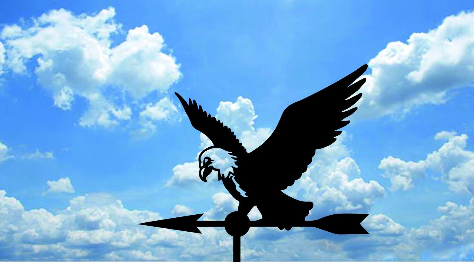 EAGLE Metal Plasmacut Weathervane Roof Decor Weathercock | Etsy