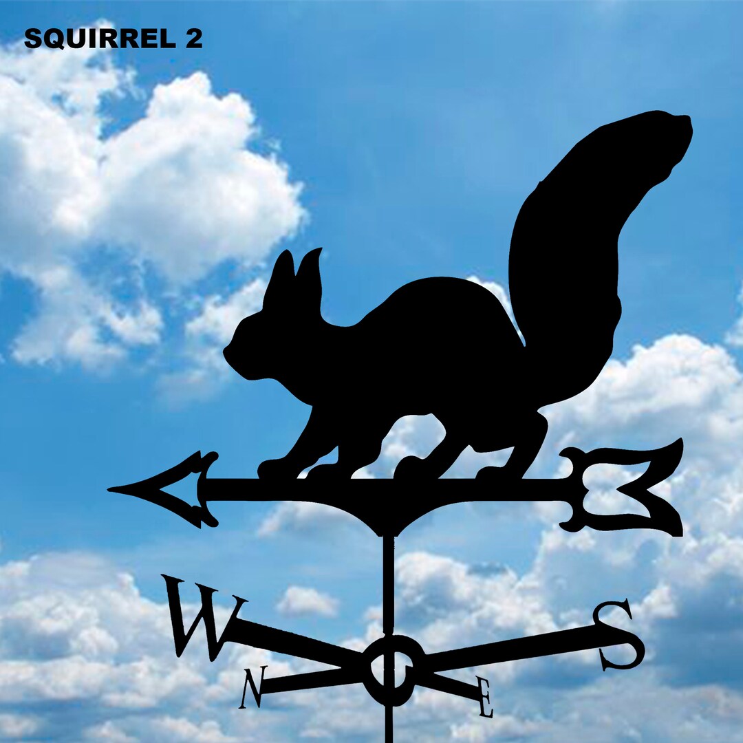 SQUIRREL 2 Metal Plasmacut Weathervane Roof Decor Weathercock - Etsy