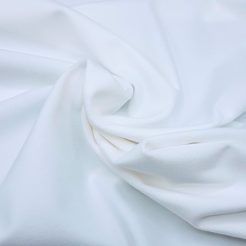 White Velvet Fabric, Width of 40cm, Ideal for Small Sewing Projects ...