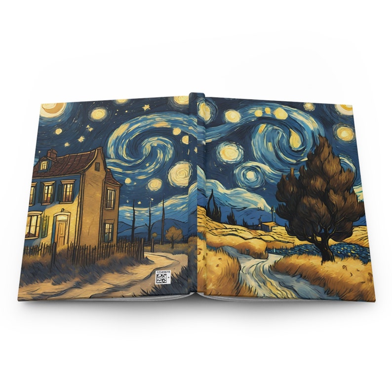 Starry Night Journal, Hardcover Notebook, Art Print Journal, Van Gogh ...