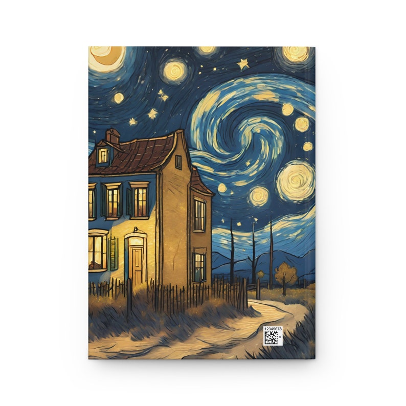 Starry Night Journal, Hardcover Notebook, Art Print Journal, Van Gogh ...
