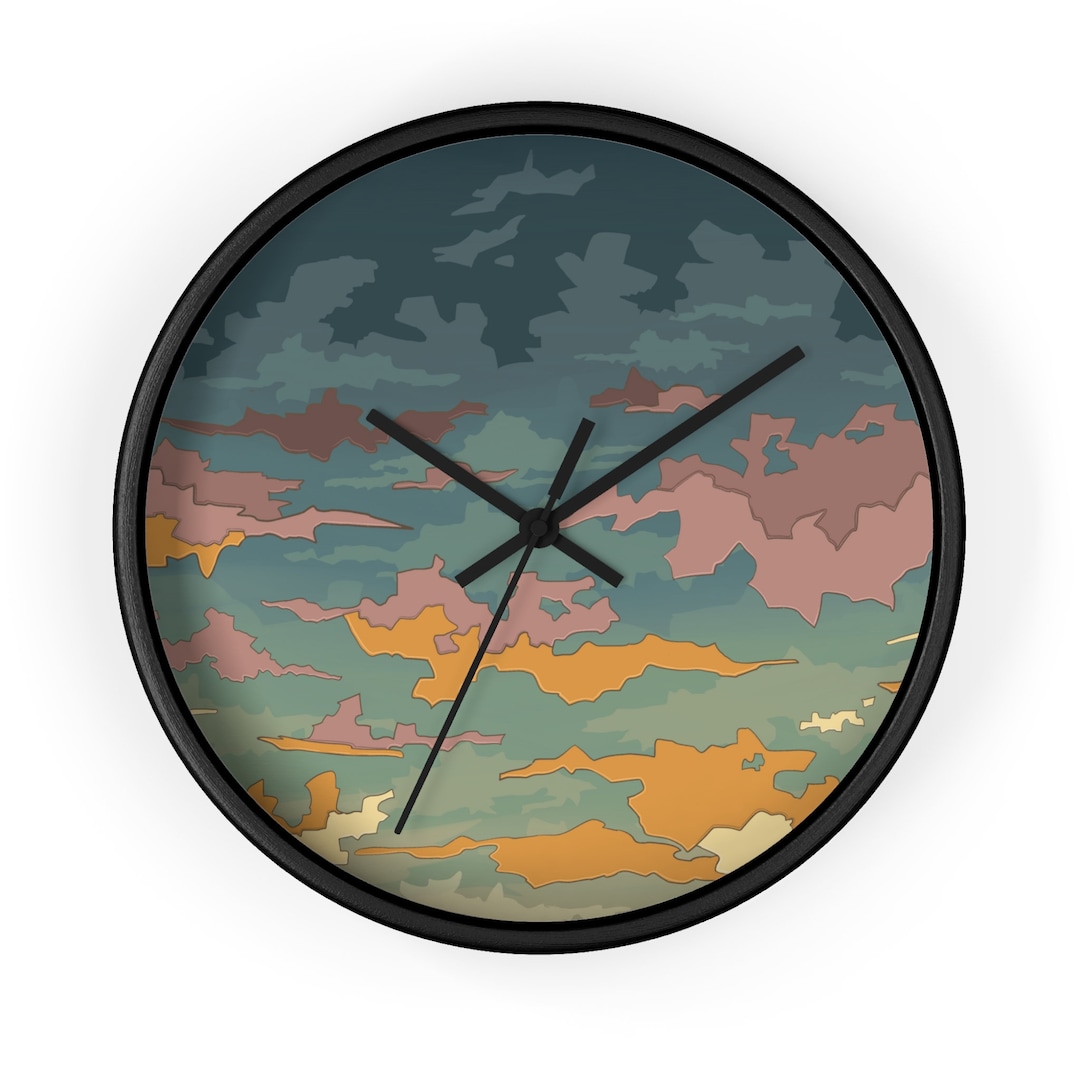 Decorative Clock, Colorful Wall Clock, Home Decor Clock, Office Wall ...