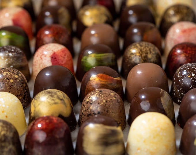 Customizable Box of 15 Assorted Artisan Chocolates, Choose Your Own ...