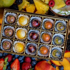 Customizable Box of 15 Assorted Artisan Chocolates, Choose Your Own ...