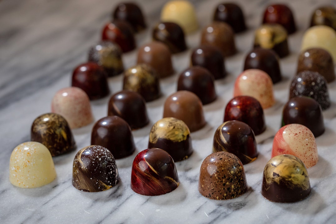 Customizable Box of 30 Assorted Artisan Chocolates, Choose Your Own ...