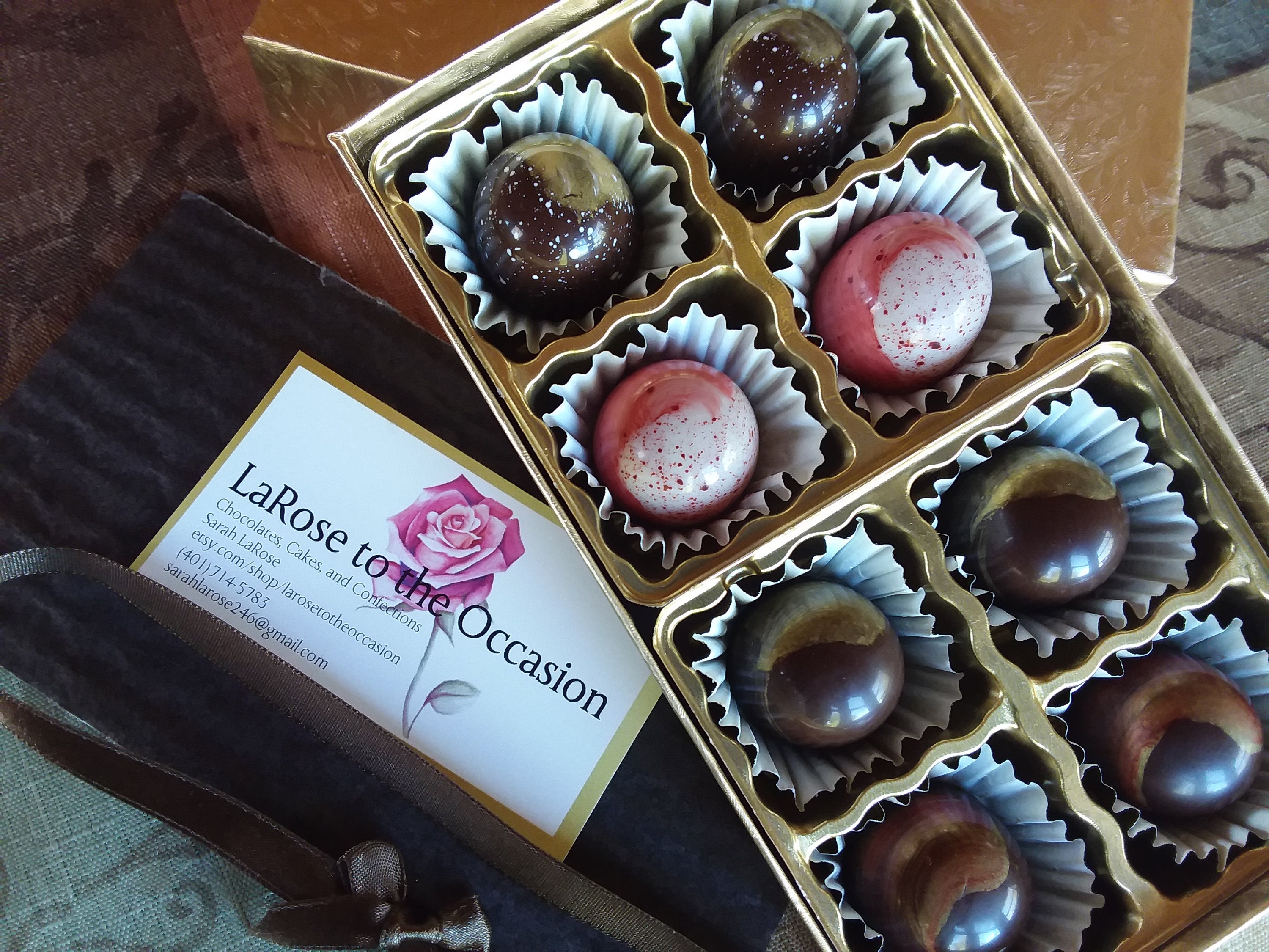 Box of 8 Assorted Artisan Chocolates 100% Gluten Free | Etsy