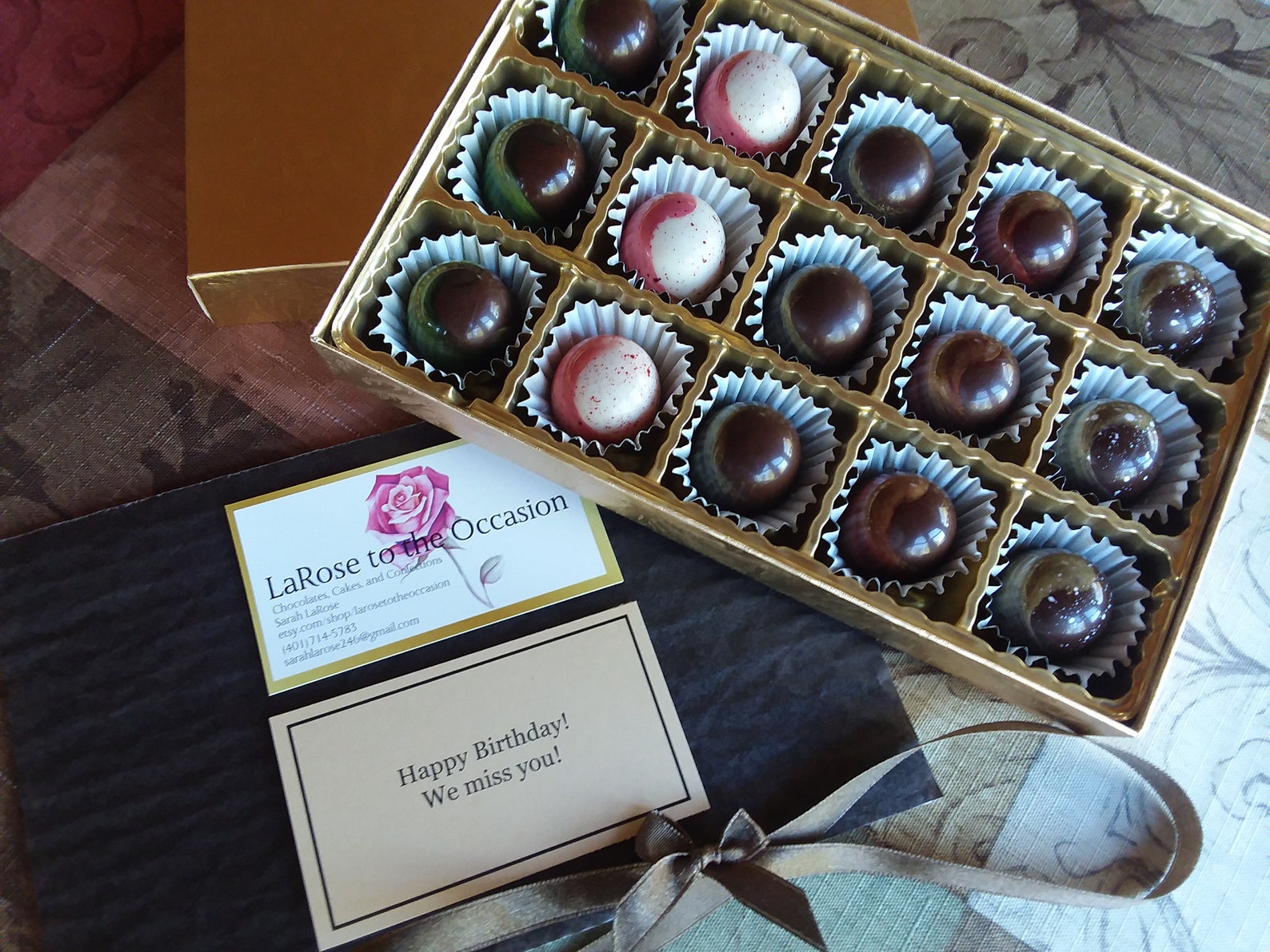 Customizable Box of 15 Assorted Artisan Chocolates Choose - Etsy