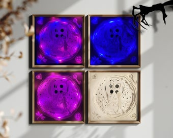 Coraline Halloween Inspired 3D Lighted Shadow Box - Etsy