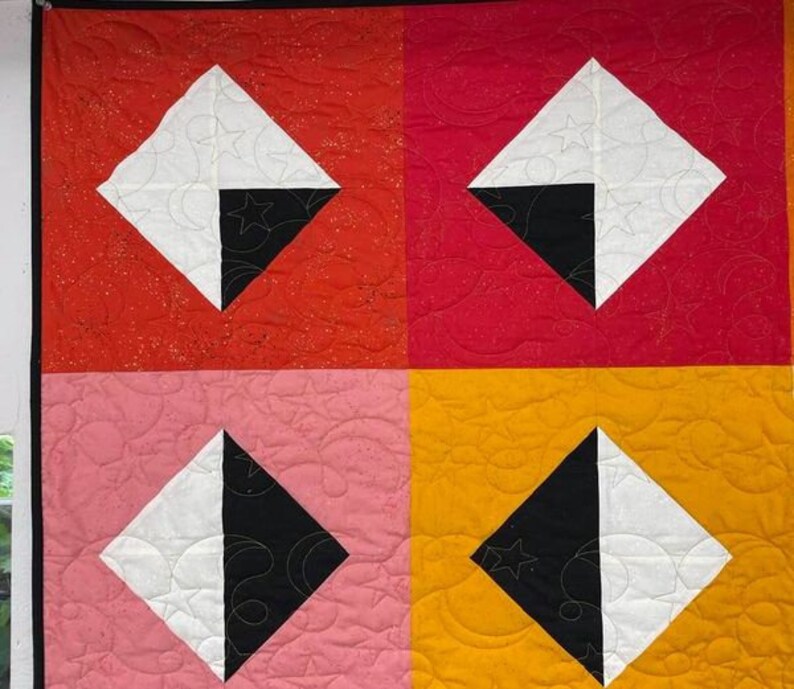 Ruby Star Quilt Kit Obelisk Obelisk Quilt Kit in Speckles | Etsy