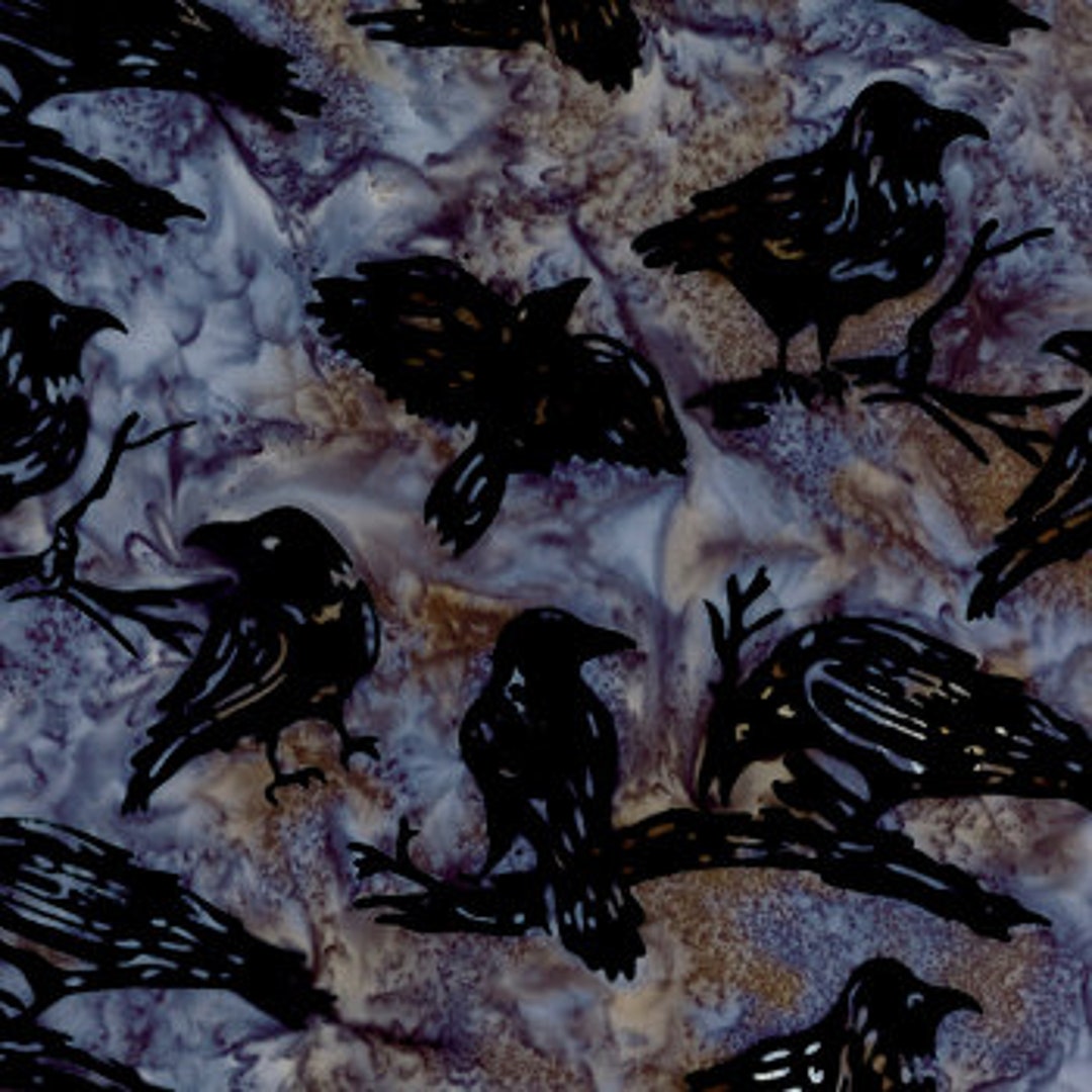 Raven Fabric, Raven Batik, Hoffman Raven Batik in Mink - Etsy