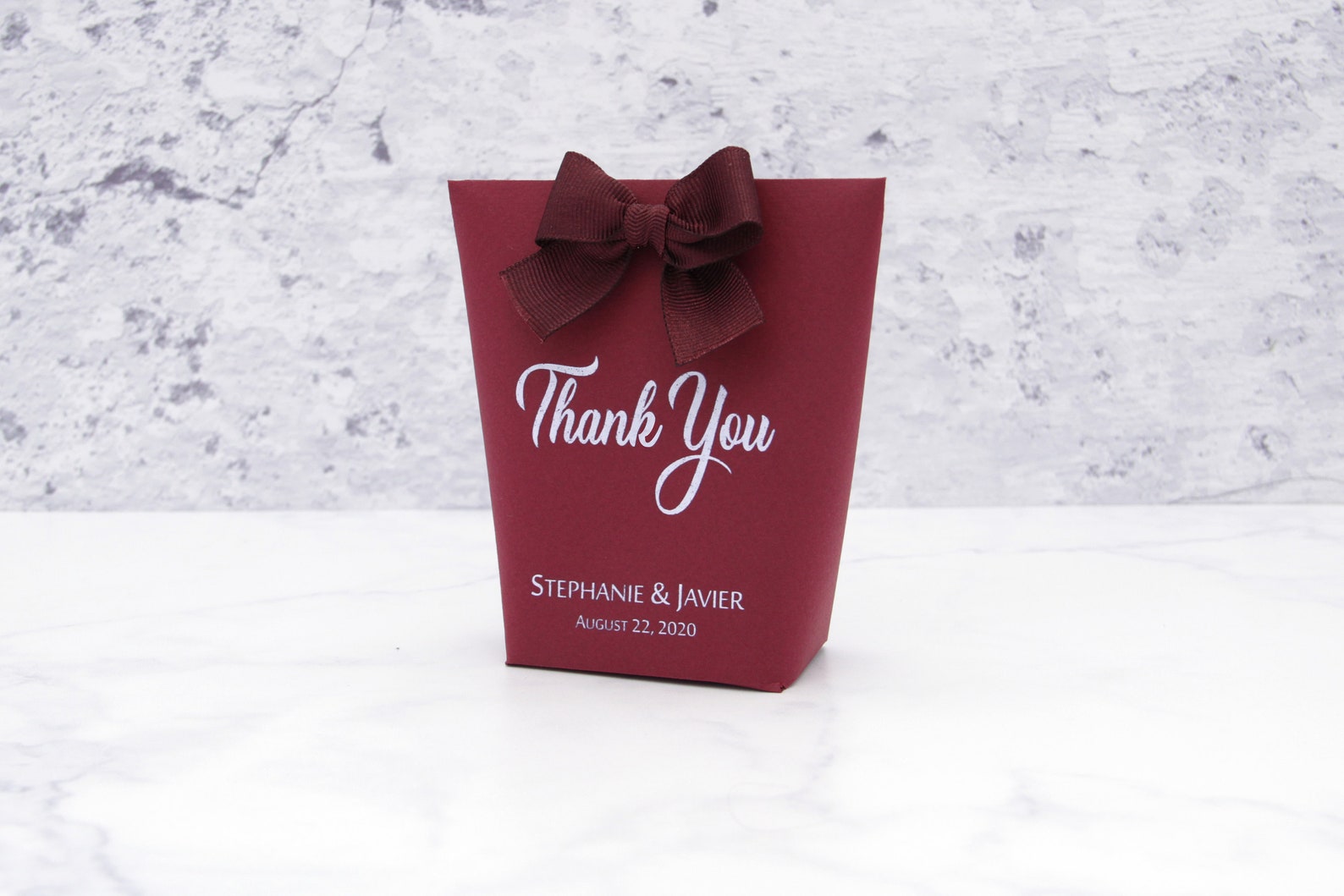 Wedding Favors Boxes Burgundy Bordeaux Cherry Red - Etsy