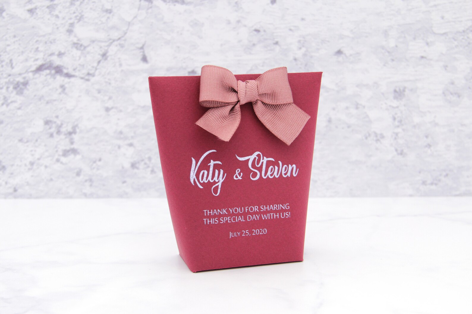 Wedding Favors Boxes Burgundy Bordeaux Cherry Red - Etsy