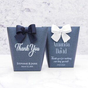 Blue Wedding Favors Boxes Personalised Party Guest Gifts - Etsy