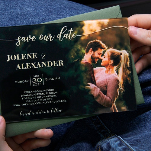 Soft Romantic Luxurious Wedding Invitations Custom Clear Acrylic ...