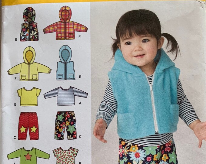 Simplicity Baby Overall, Jacket, Pants, Knit Top and Hat Pattern ...
