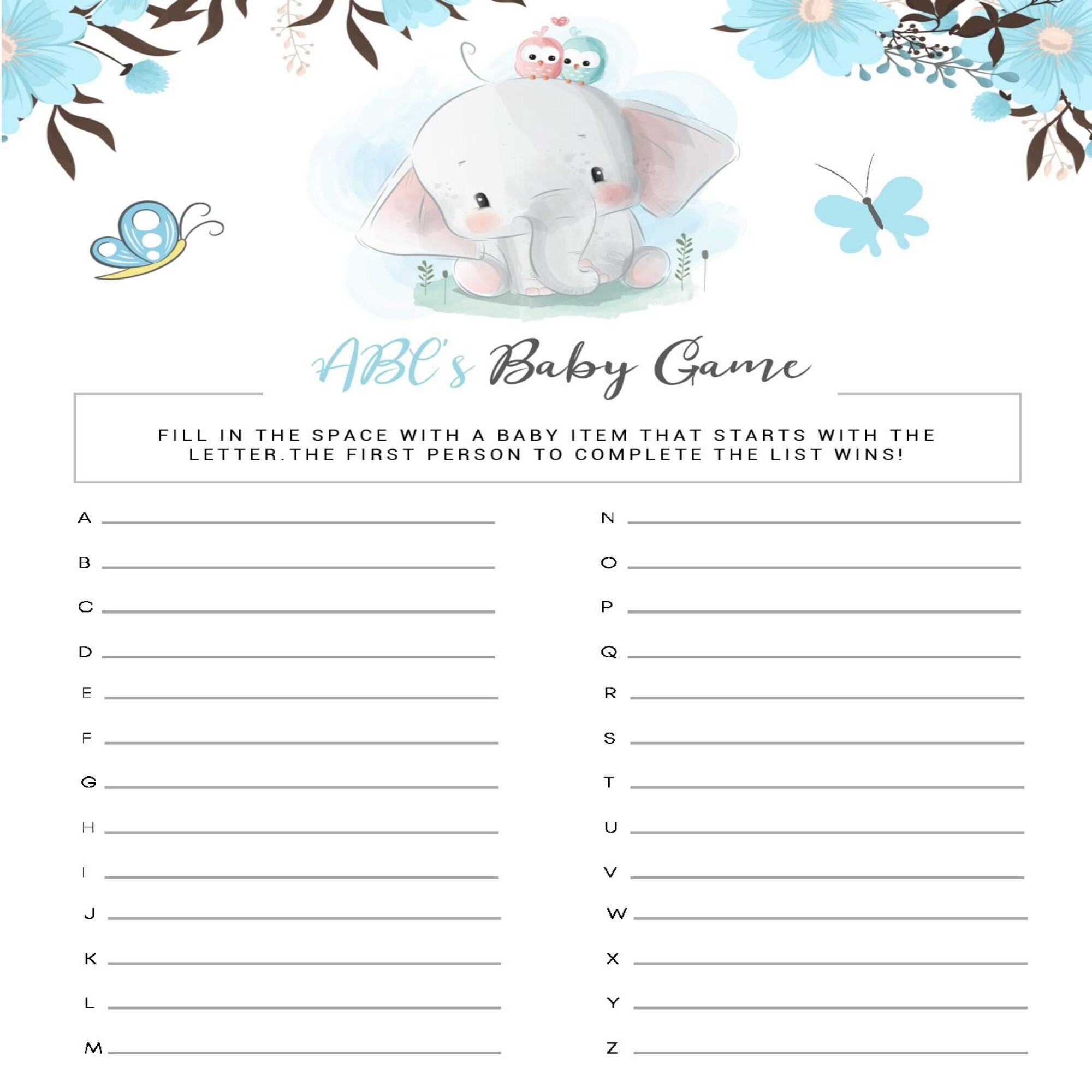 Baby Shower Game| Pinterest Baby Shower Games| Virtual Baby Shower ...