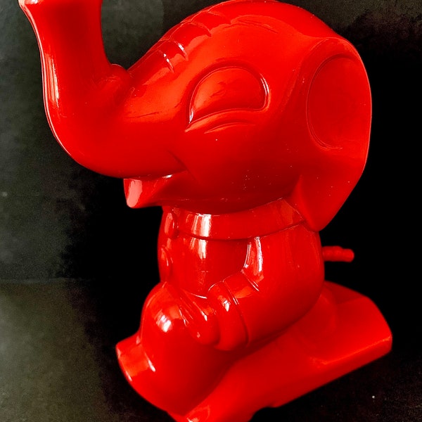 Red Elephant Toy - Etsy
