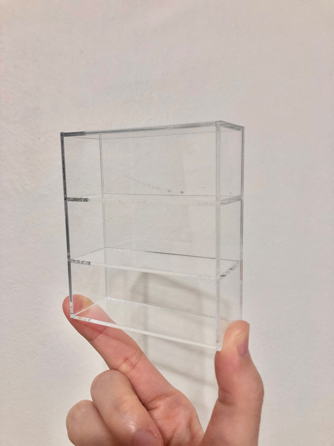 3.14" X 2.67" Mini Display Case Transparent Clear Acrylic Display Case ...