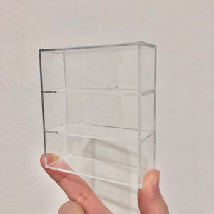 3.14" X 2.67" Mini Display Case Transparent Clear Acrylic Display Case ...