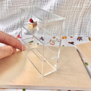 3.14" X 2.67" Mini Display Case Transparent Clear Acrylic Display Case ...