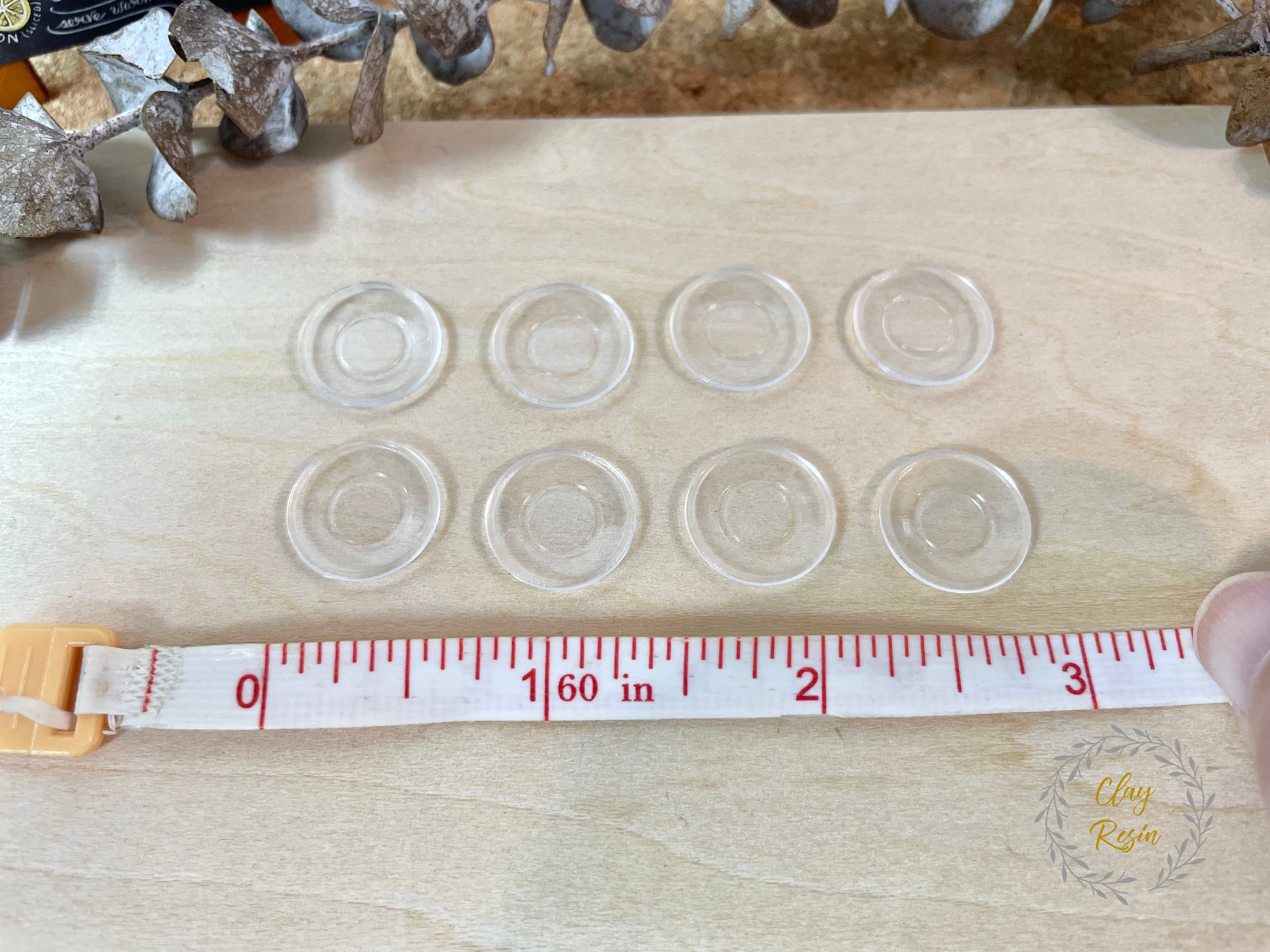 1:12 Scale Plates, Set of 8 Miniature Transparent Plates for Dollhouse ...