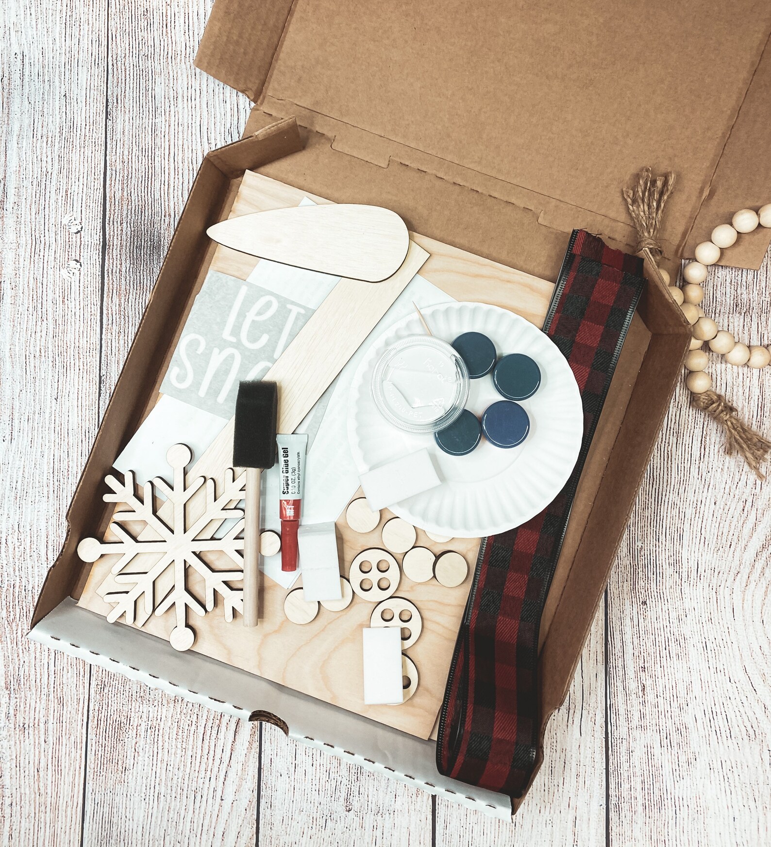 DIY Craft Box Snowman - Etsy