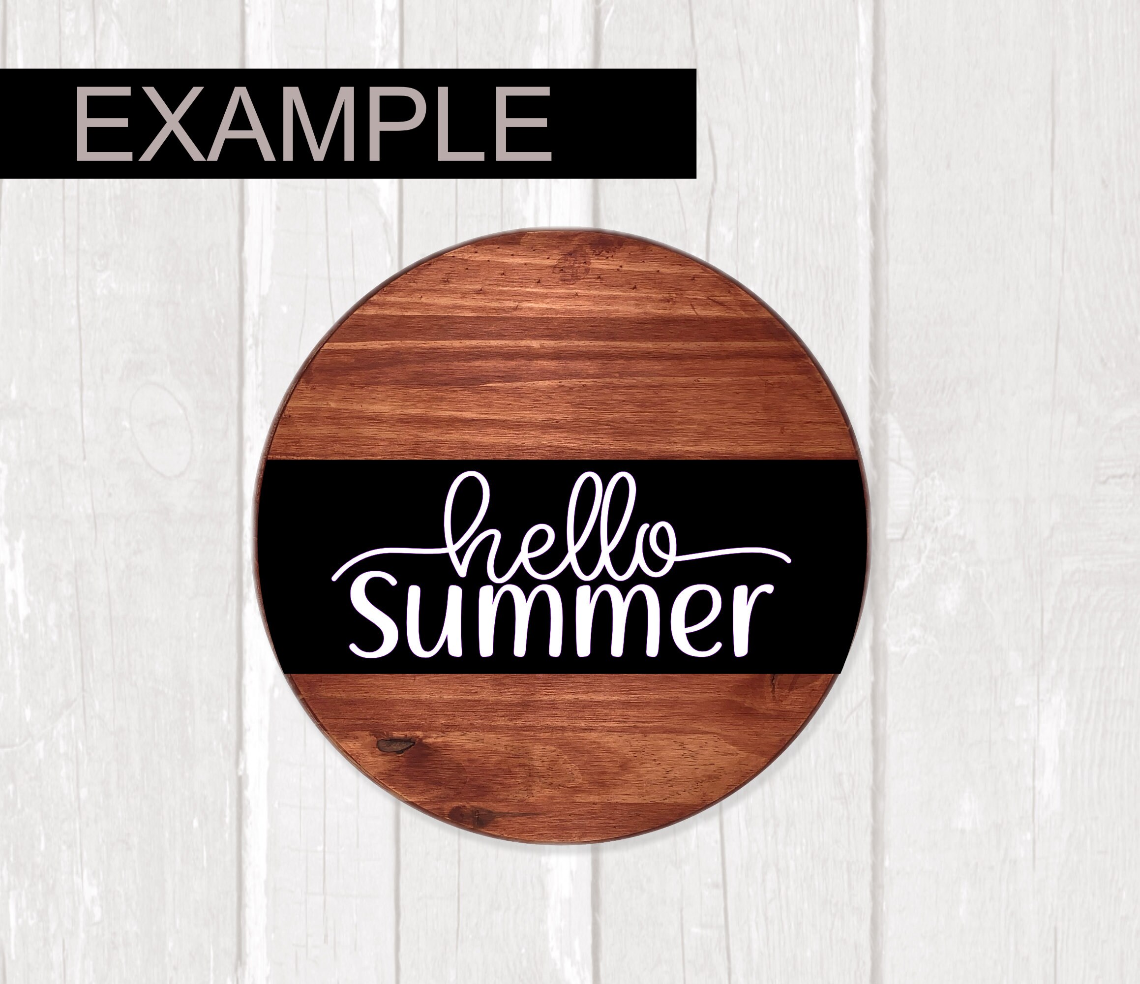 Hello Summer Wood Cut Outs UNPAINTED - Etsy