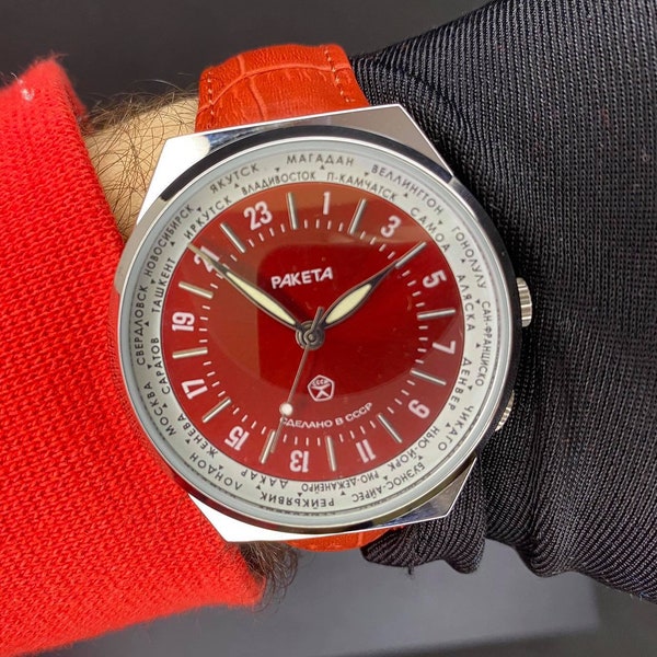 Soviet 24 Hour Watch - Etsy