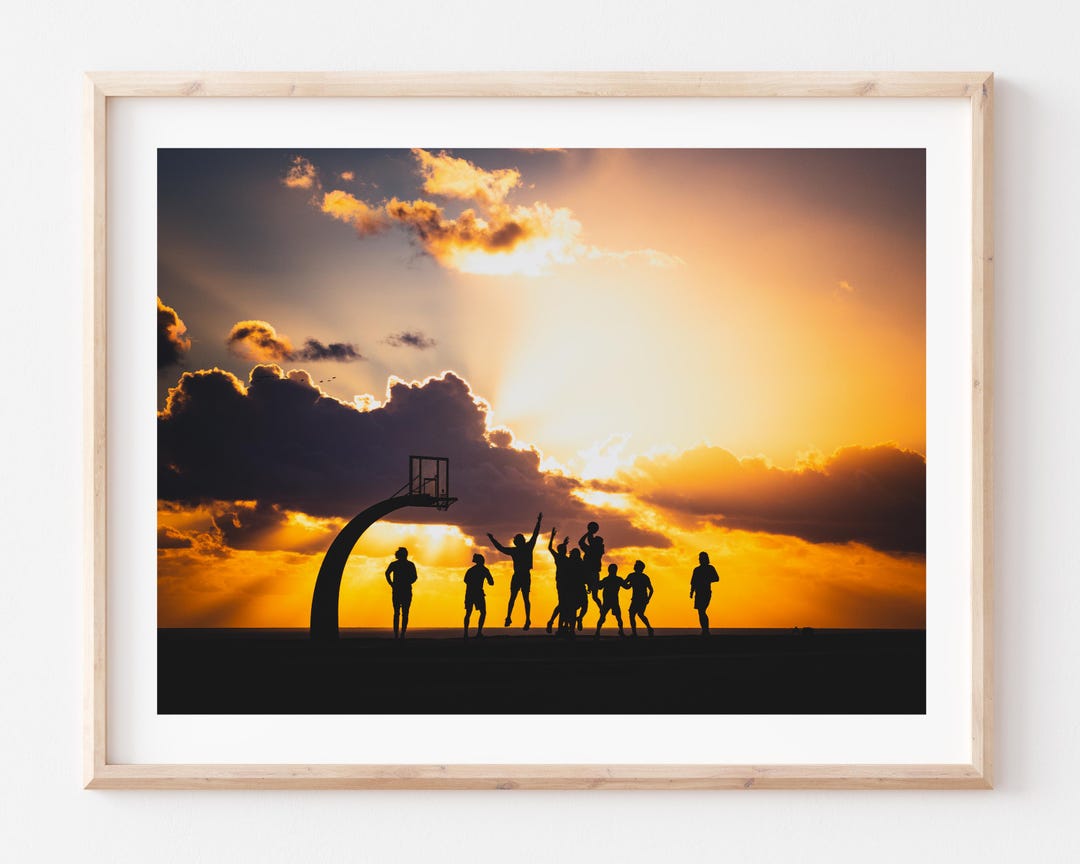 Angels Gate Park Basketball Court Photo, Los Angeles, California Sunset ...