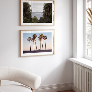 Venice Beach Photo Print, Palm Trees Poster, Lifeguard Tower, Tree ...