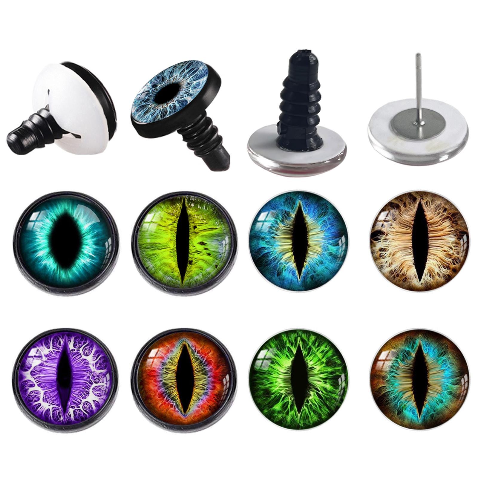 Dragon Safety Eyes With Washers ,amigurumi and Animal Craft Supplies ...